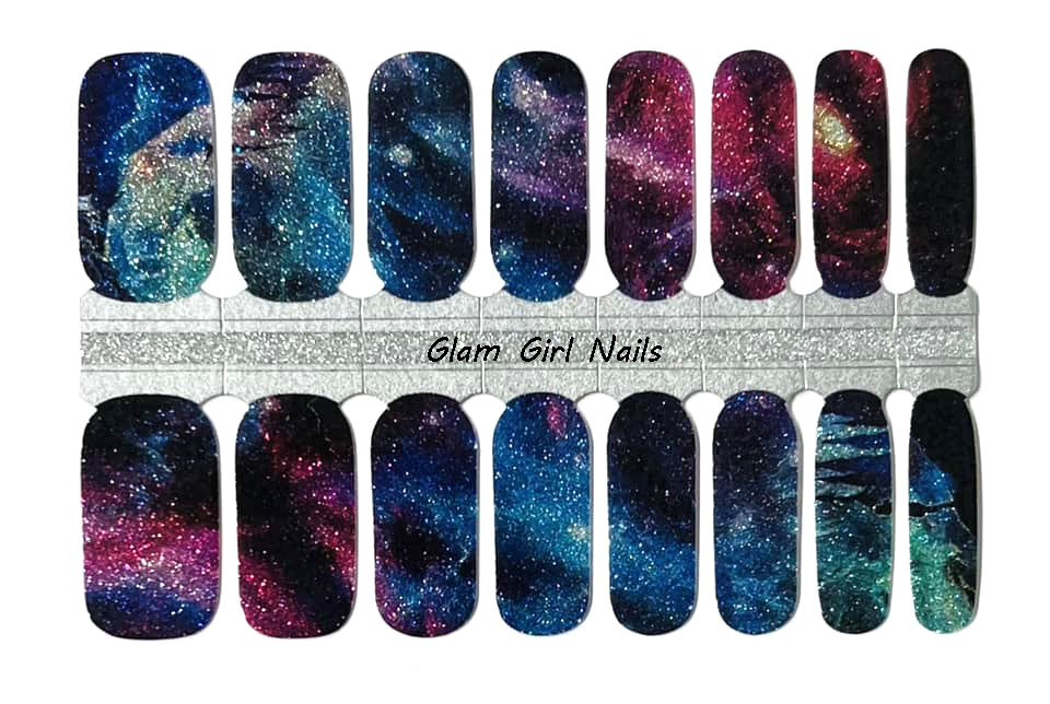 Milky Way Nail Wraps - Glam Girl Nails