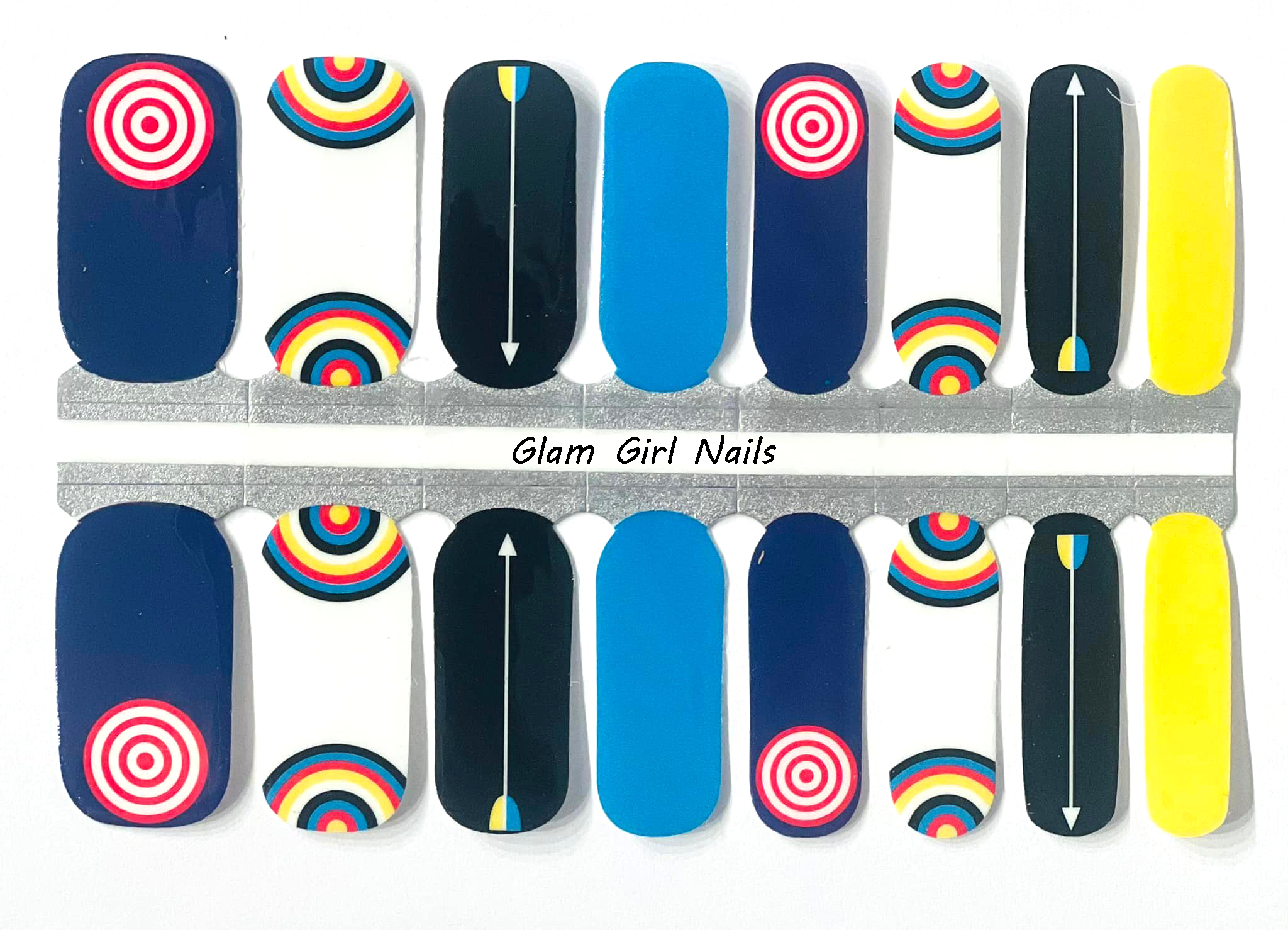 Archery Nail Polish Wraps - Glam Girl Nails