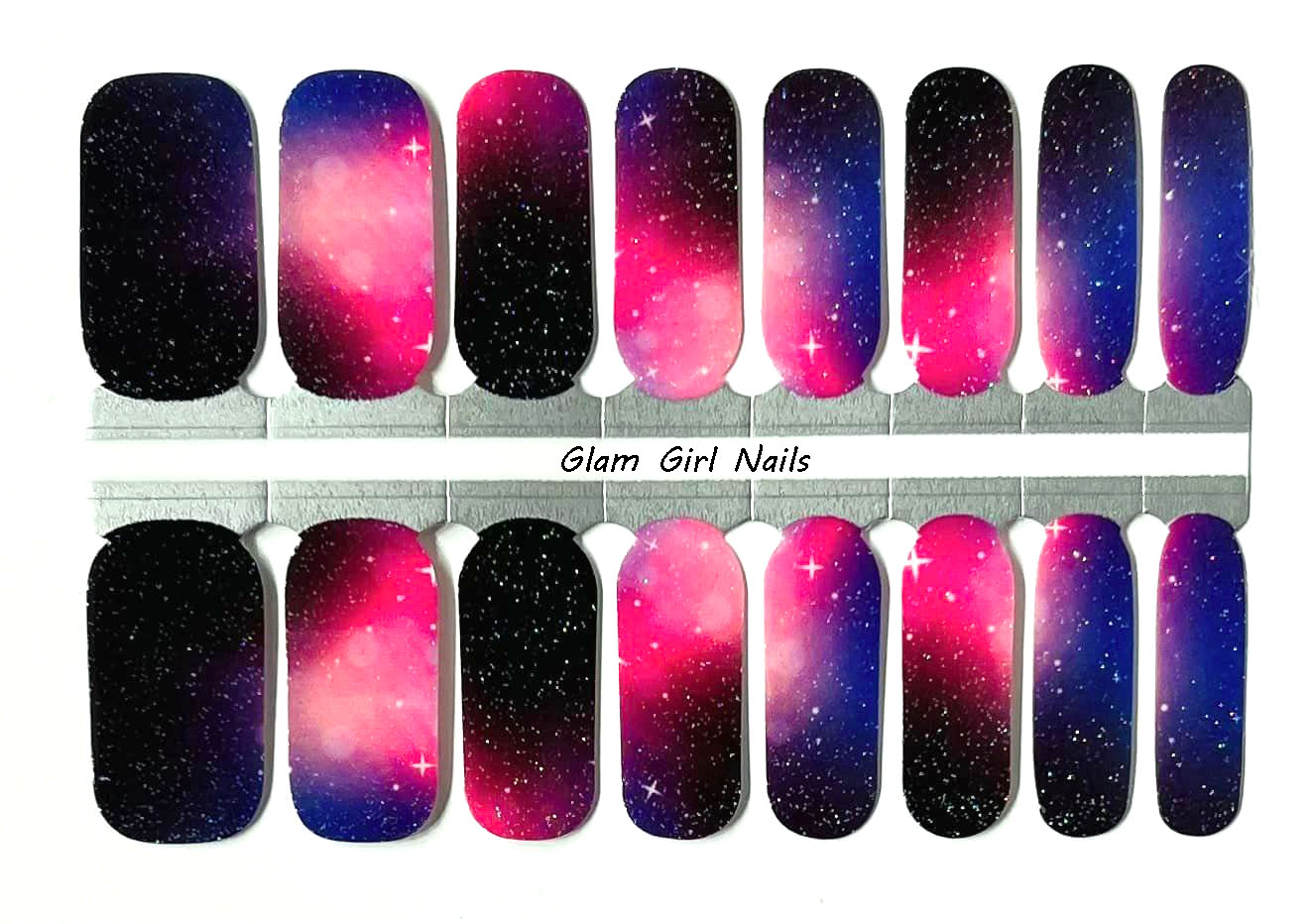 Nebula Sparkle Nail Polish Strips - Glam Girl Nails